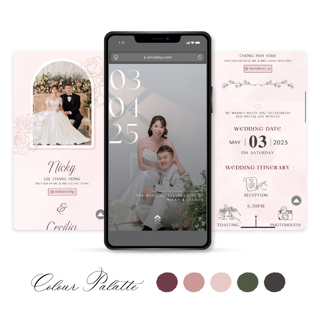 Luxury Custom E-Invites – designbyc